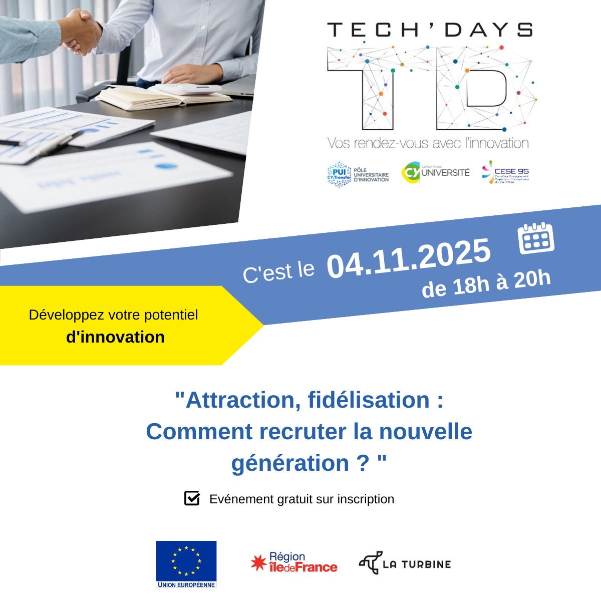 Tech'Days | Attraction, fidélisation: Comment recruter la nouvelle génération ? - PUI CY Transfer